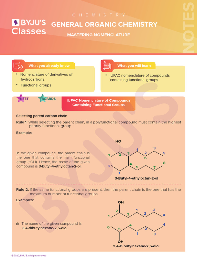 5 Mastering Nomenclature | Download Free PDF | Functional Group | Carboxylic Acid