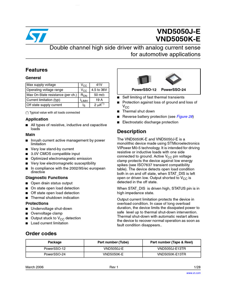 Automotive High-Side Driver Guide | PDF | Cmos | Manufactured Goods