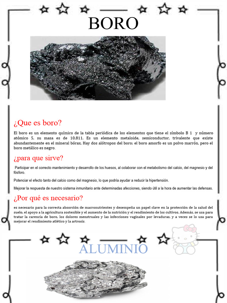 BORO | PDF | Boro | Elementos químicos