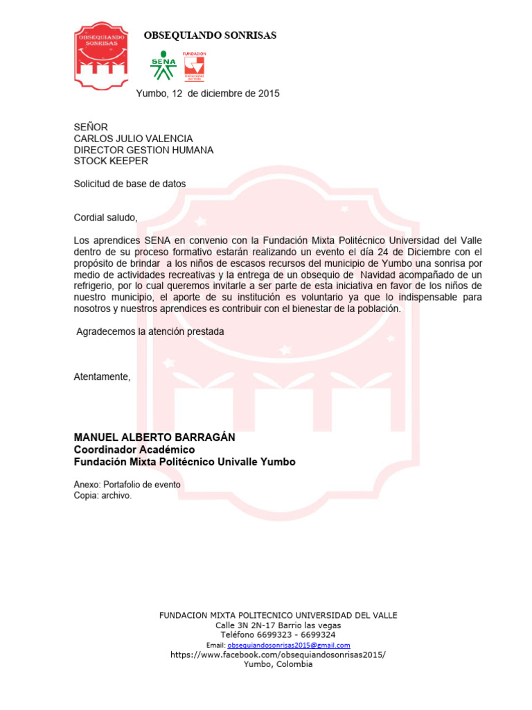 Cartas modelos empresas | Descargar gratis PDF | Colombia