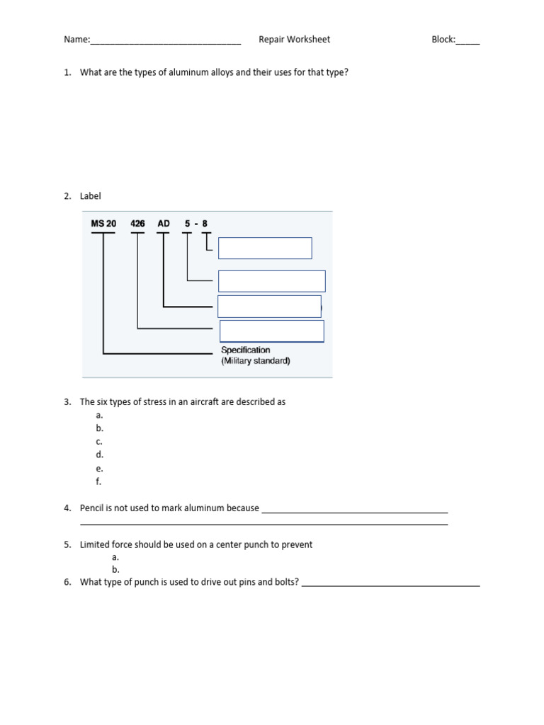 Struc Repair Ws | PDF