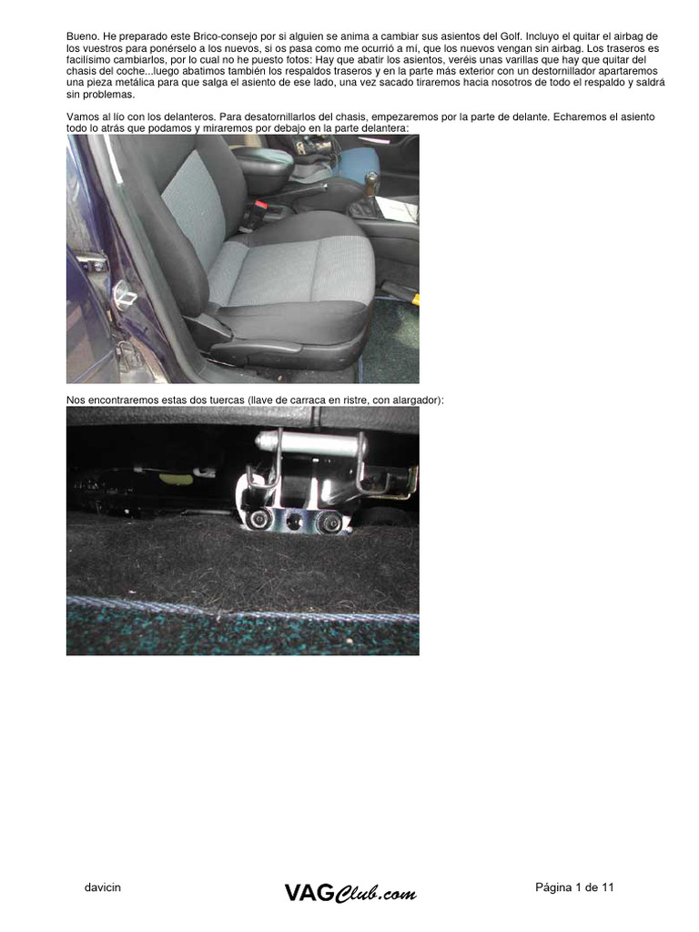 brico_asientos_golf4 | PDF