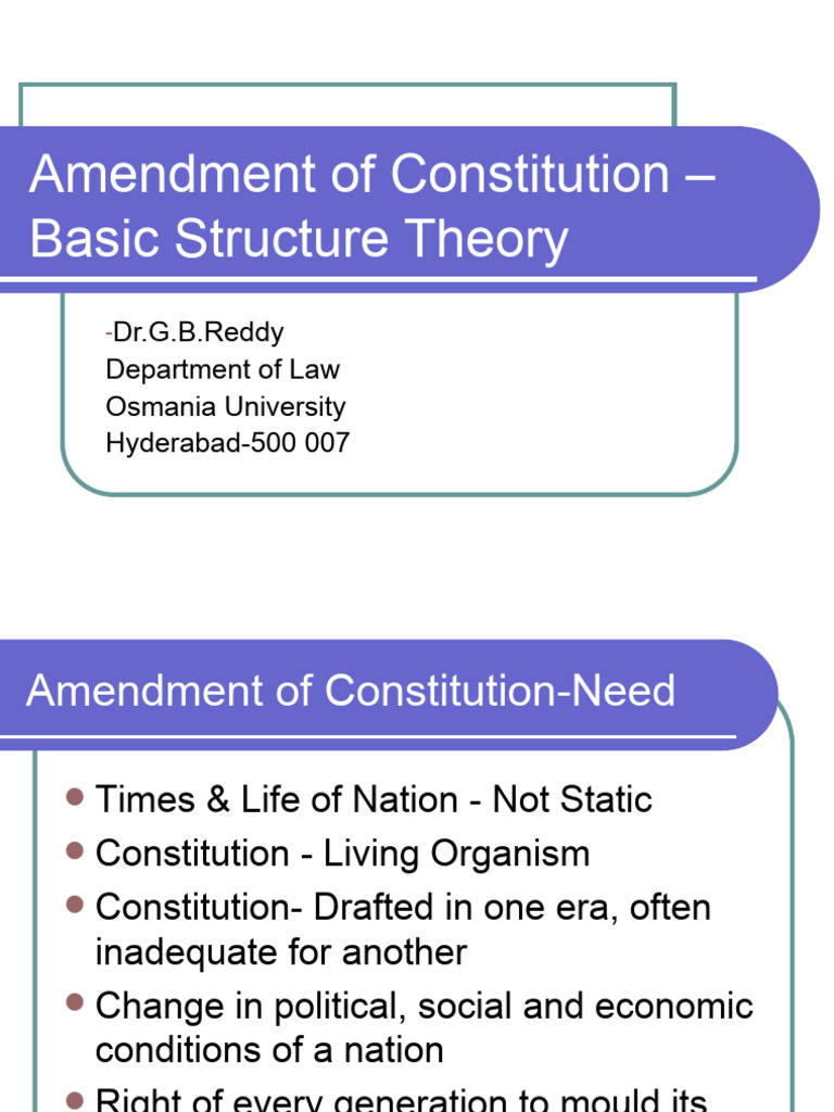 PCCI-3Dr G B Reddy | PDF | Constitution | Public Law