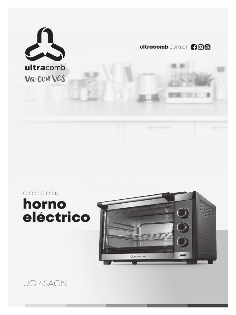 Manual Horno Eléctrico UC 45ACN | PDF | Cocinando | Carne