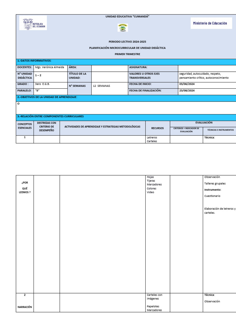 Matemat Primer Trim | PDF | Evaluación | Cuestionario