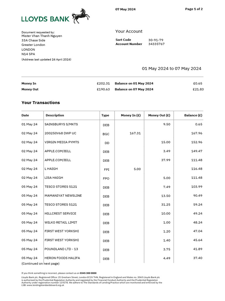 Statement For Telegram PDF | PDF | Payments | Banks