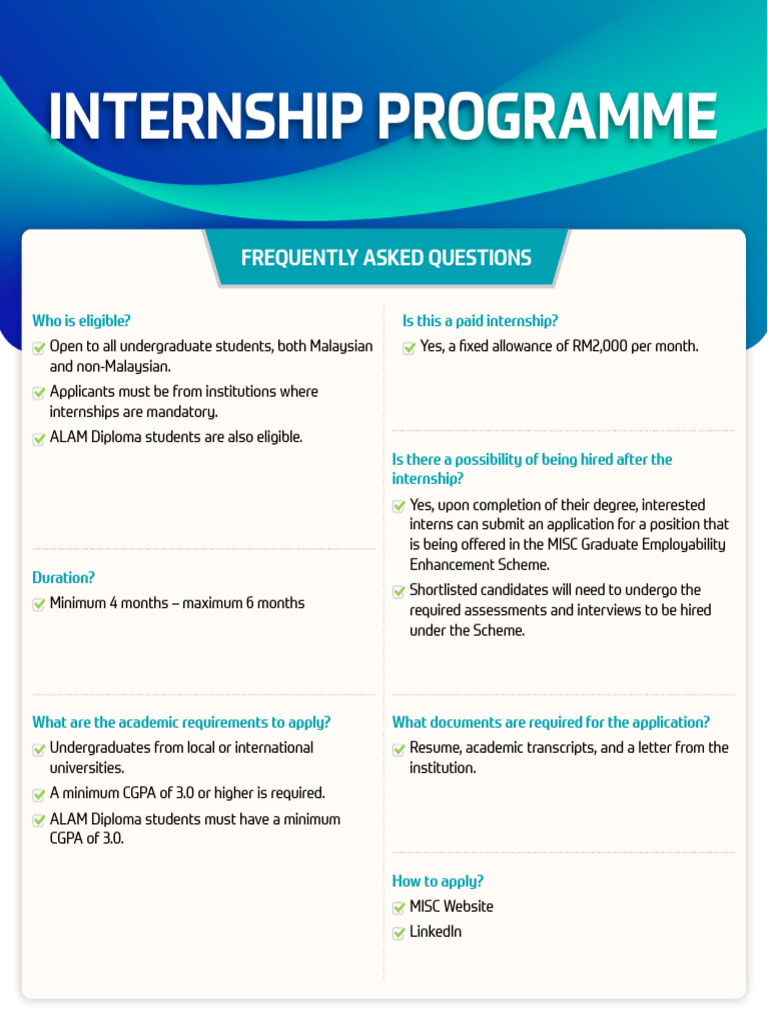 Internship Prog and MISC Graduate Employability Enhancement Scheme ...
