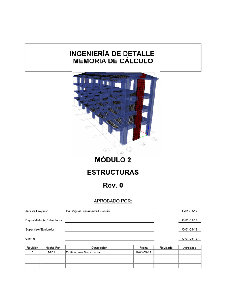Modelo de Memoria de Calculo | PDF | edificio | Albañilería Modelo de Memoria de Calculo | PDF | edificio | Albañilería