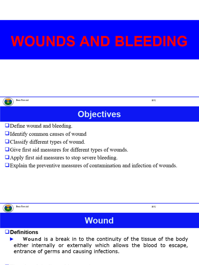 Wounds & Bleeding | PDF | Wound | Vein