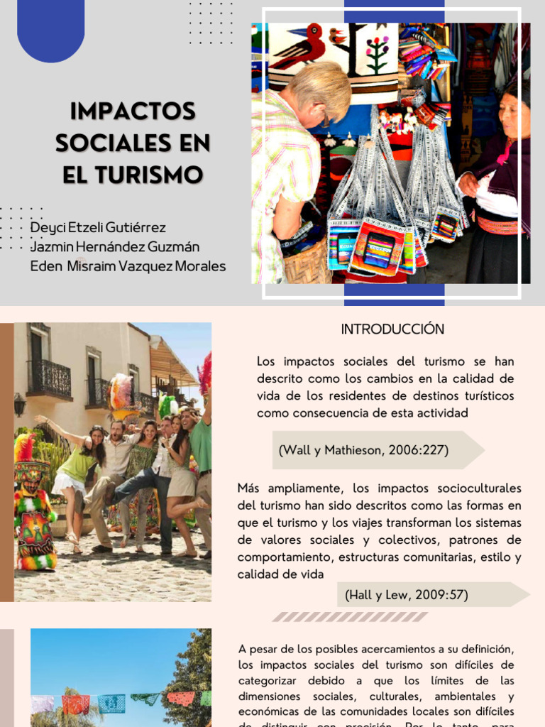 Impactos Sociales Del Turismo 20240313 151135 0000 | PDF | Turismo | Sociedad