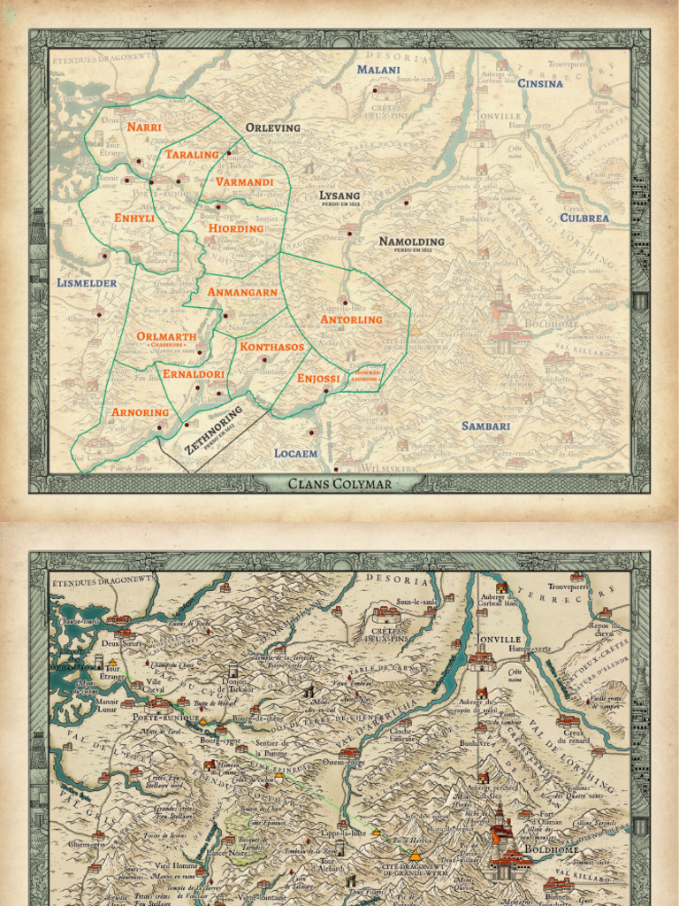 Runequest v7 - Kit - Cartes Colymar | PDF