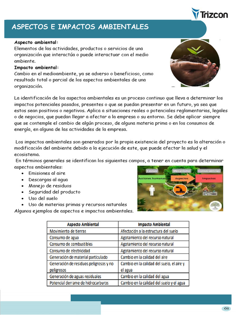 Aspectos e Impactos Ambientales | PDF