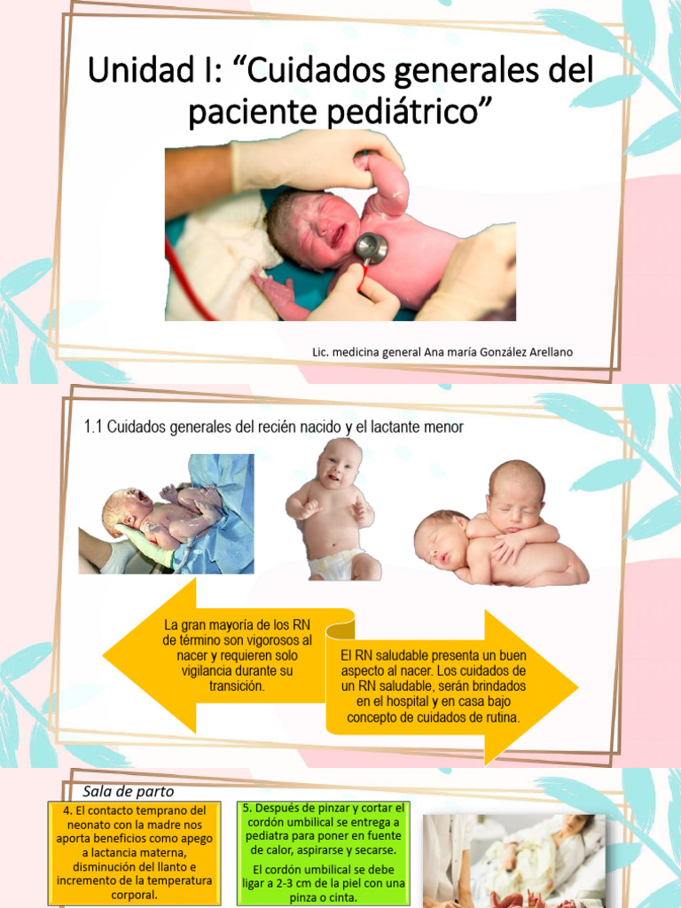 FSPDNYA UNIDAD I Cuidados generales del paciente pediatrico (1 ...
