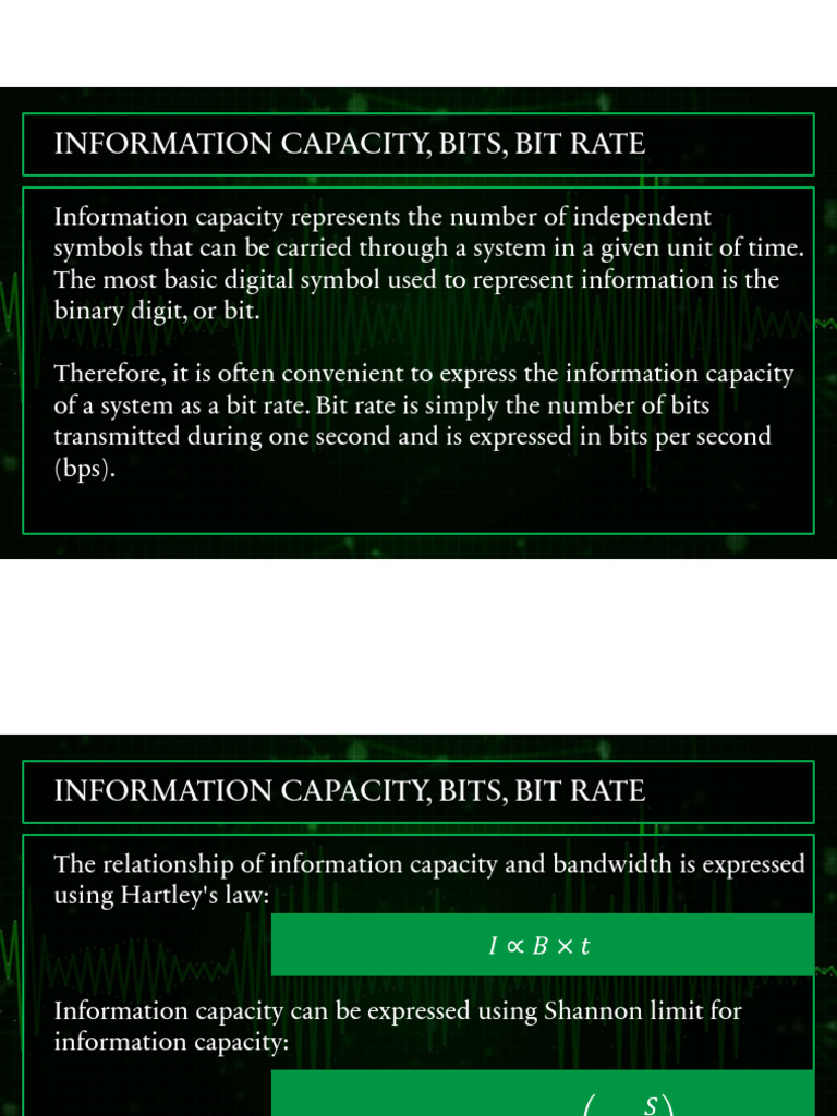 Information Capacity | PDF