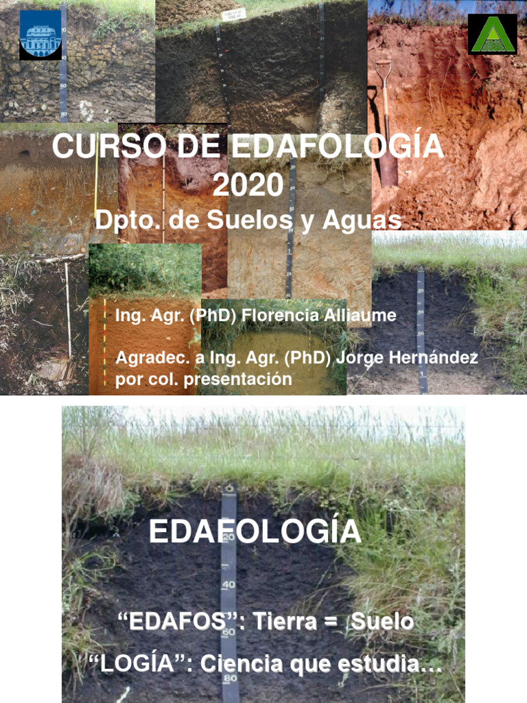 Teorico 1 Introducción Al Curso de Edafología 2020 | PDF | Suelo ...
