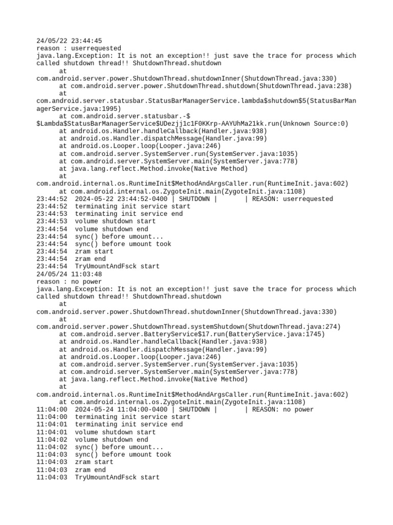 Power Off Reset Reason Backup Pdf Java Programming Language Concurrency Computer Science 1310