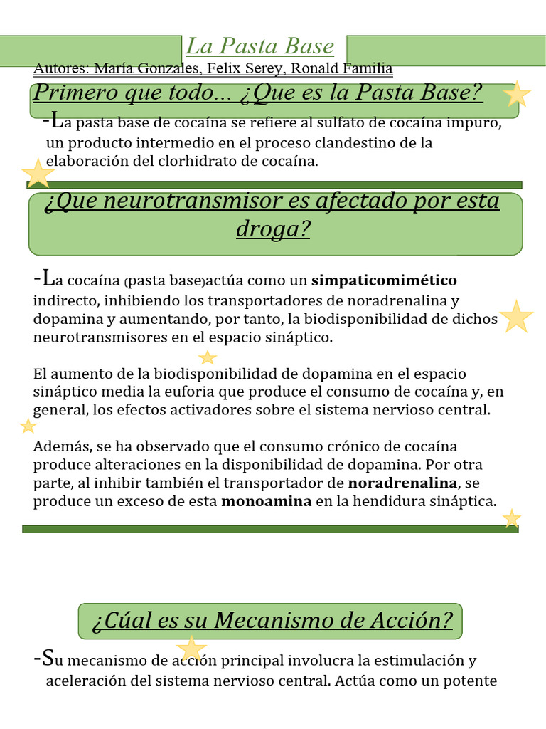 La Pasta Base | PDF | Dopamina | Cocaína