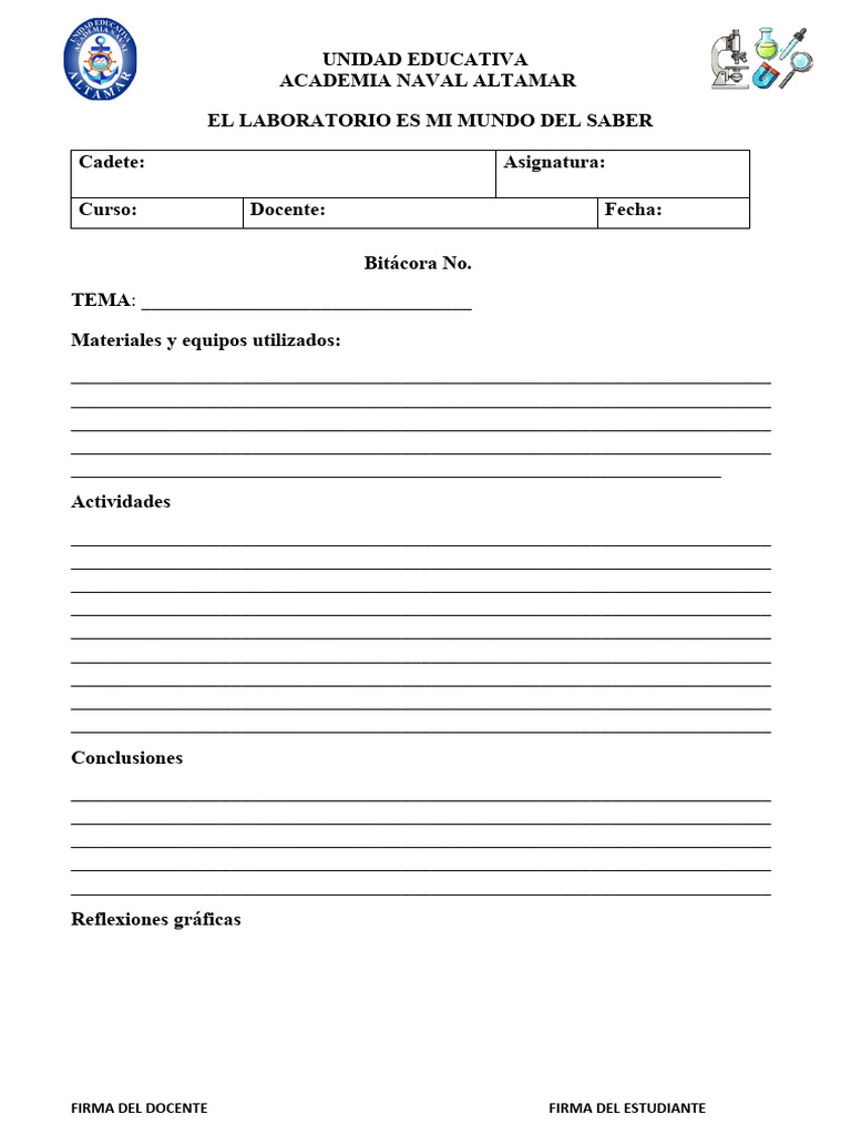 Ejemplo De Bitácora De Laboratorio – YXCKKF