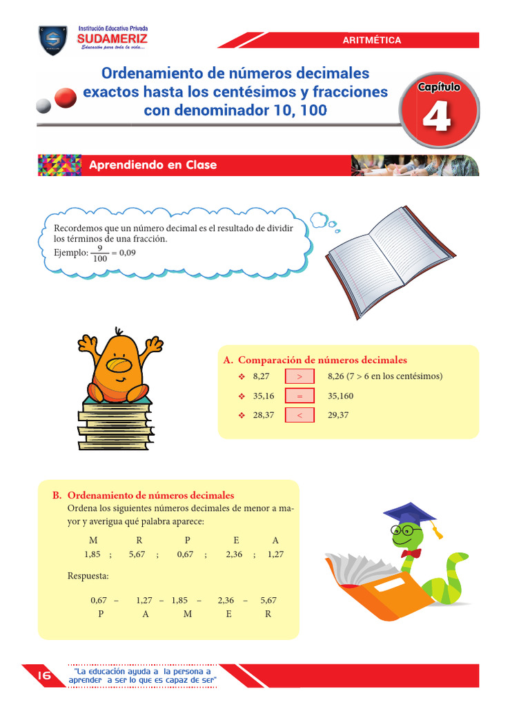 Ordenamientos de Numeros | PDF | Lexicología | Matemáticas