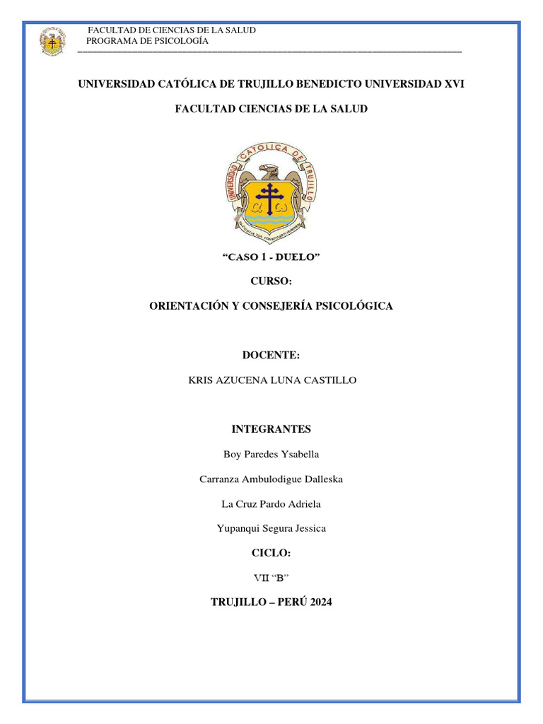 Caso - Maria Completo | PDF | Dolor | Las emociones