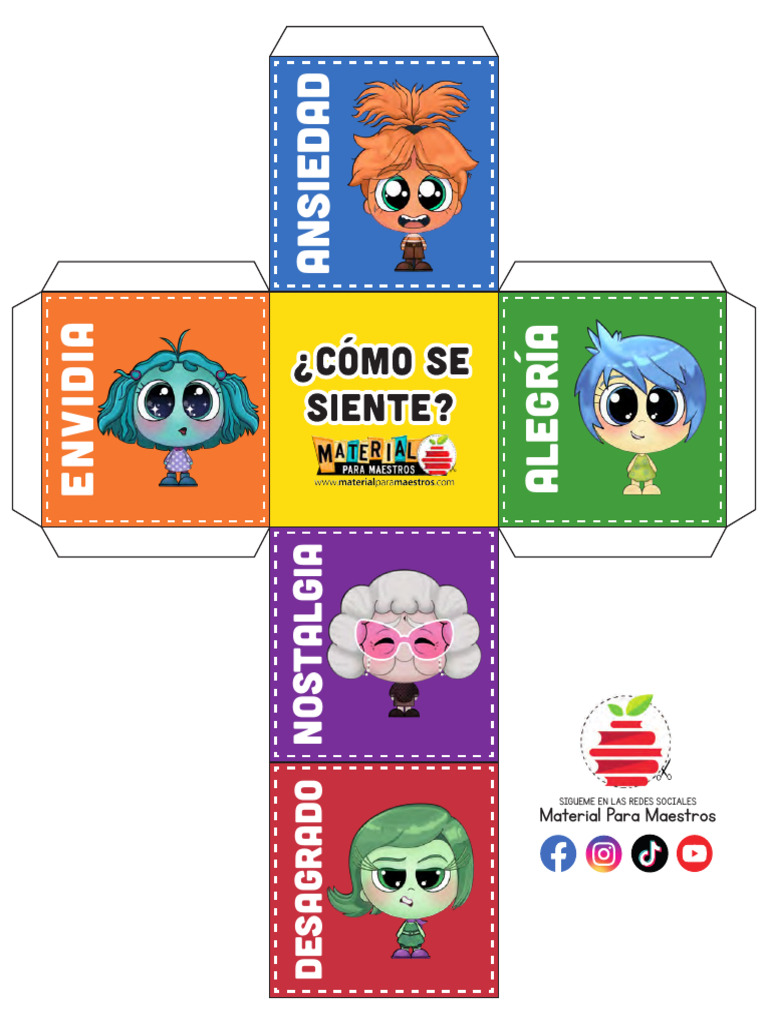 Dados de las emociones - Intensa-mente | PDF