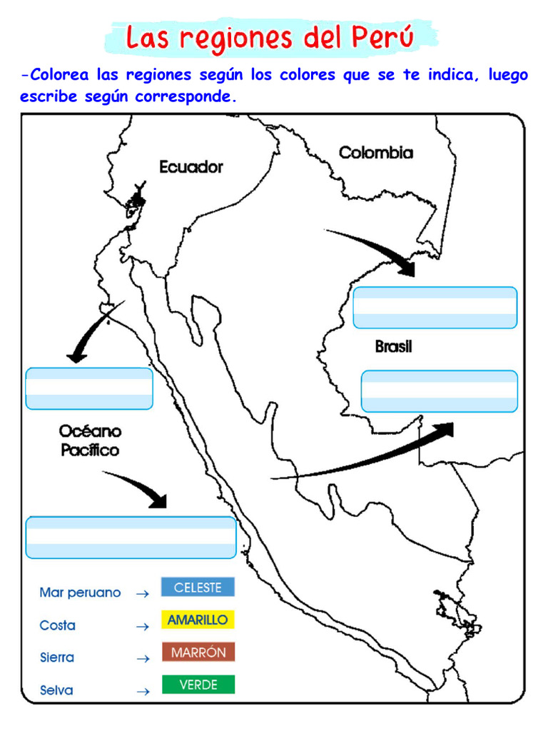 Ficha Las Regiones (Mar - Costa) MJ | PDF