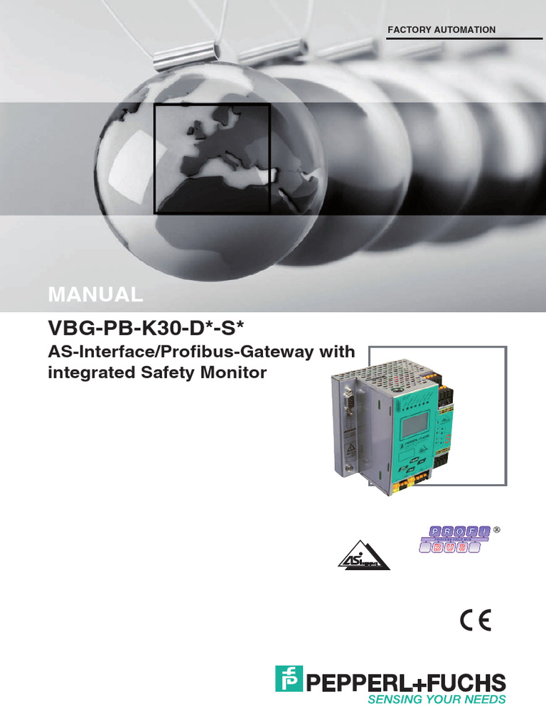 Manual de La Interface As Profibus Gateway Con Monitor de Seguridad Integrado VBG PB k30 D S ...
