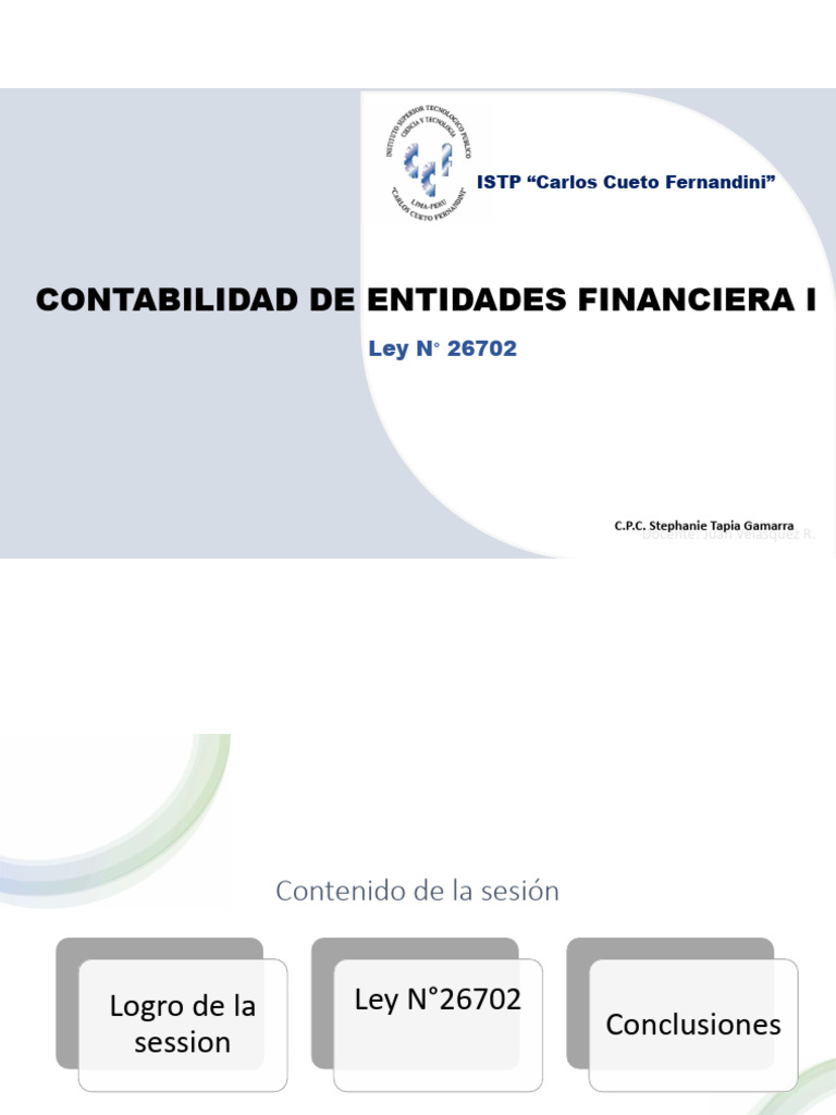 LEY 26702 SEM4 LEY SF Y S SEGURO | PDF | Seguro | Bancos