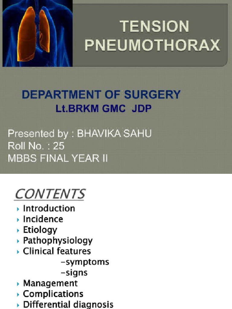 Pneumothorax | PDF