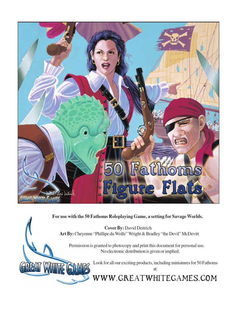 Savage Worlds - 50 Fathoms - Figure Flats | PDF
