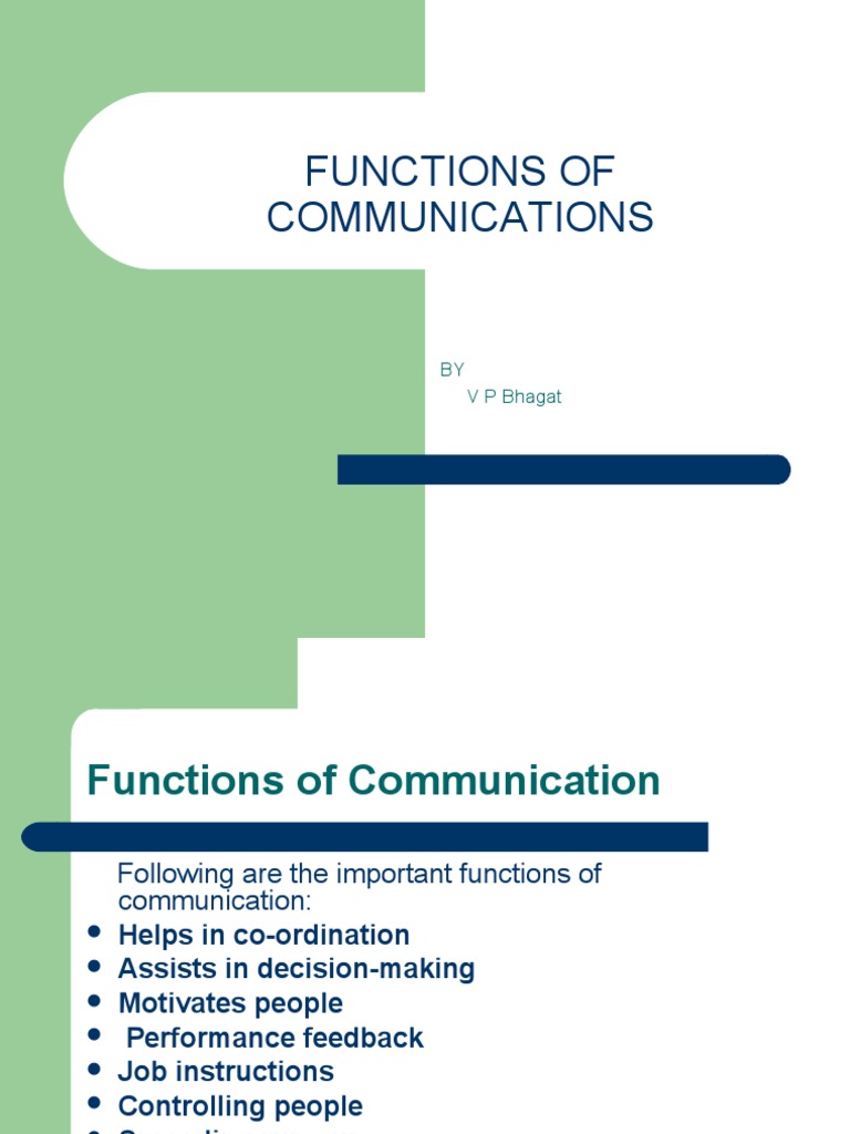 Functions of Communication Final | PDF | Motivation | Motivational