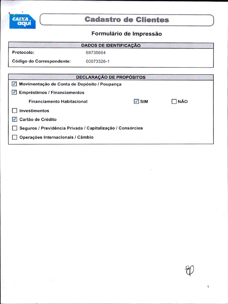 Cadastro Cliente Elayne | PDF