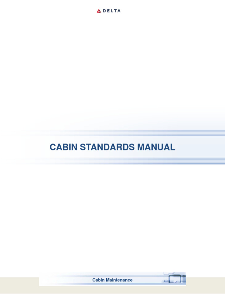 Cabin Standards Manual | PDF | Safety | Regulatory Compliance