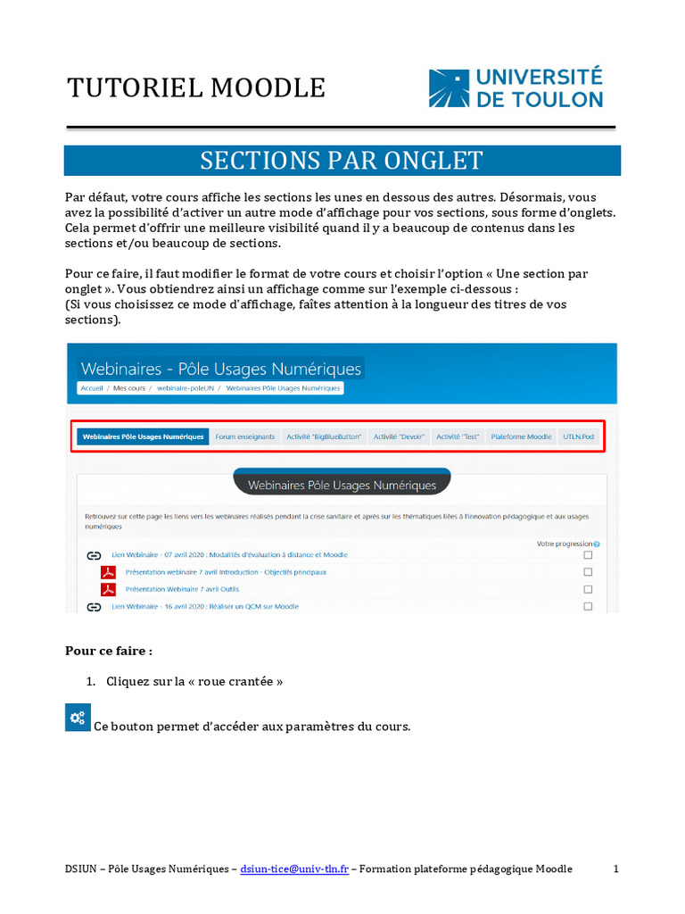 15 Sections-Onglets | PDF