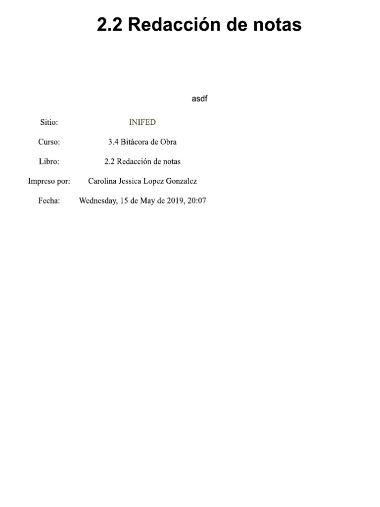 03 Redaccion de Notas | PDF