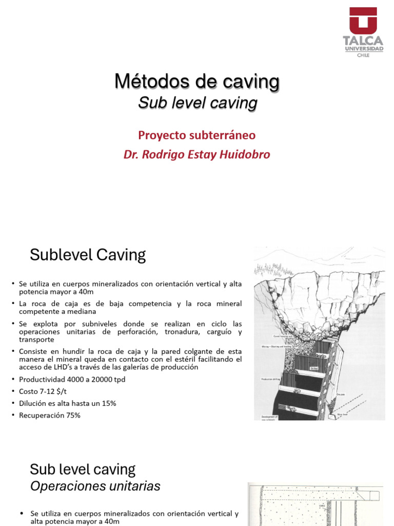 Sublevel Caving: Guía Técnica | PDF