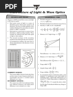 Wave Optics Formula Sheet Readable | PDF