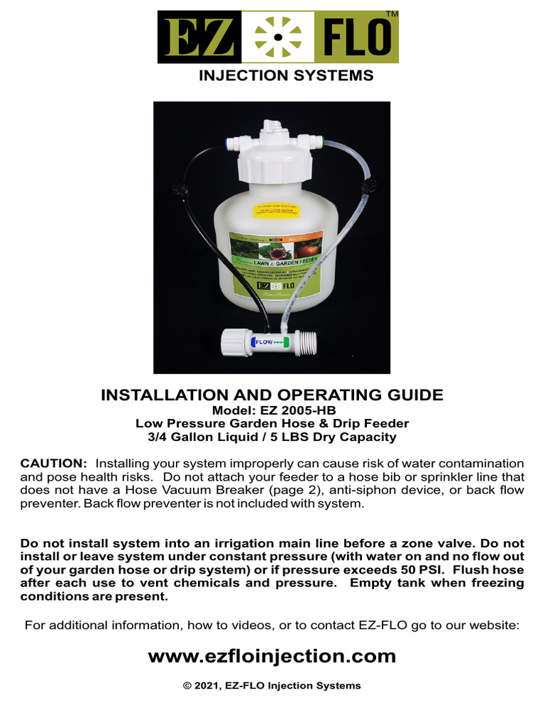 2021 Instructions 2005 HB Web | PDF | Tap (Valve) | Valve