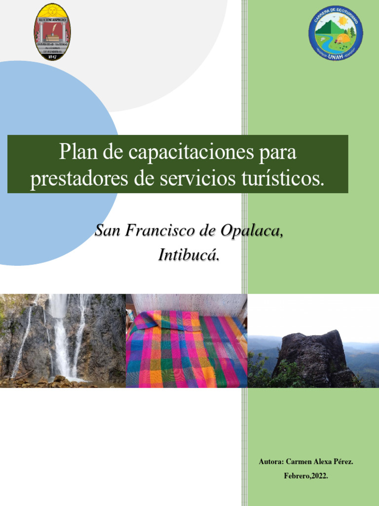 15. Plan de Capacitaciones Para Los Prestadores de Servicios Turisticos | PDF | Turismo ...