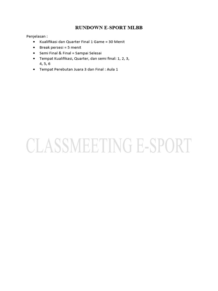 Rundown e Sport | PDF