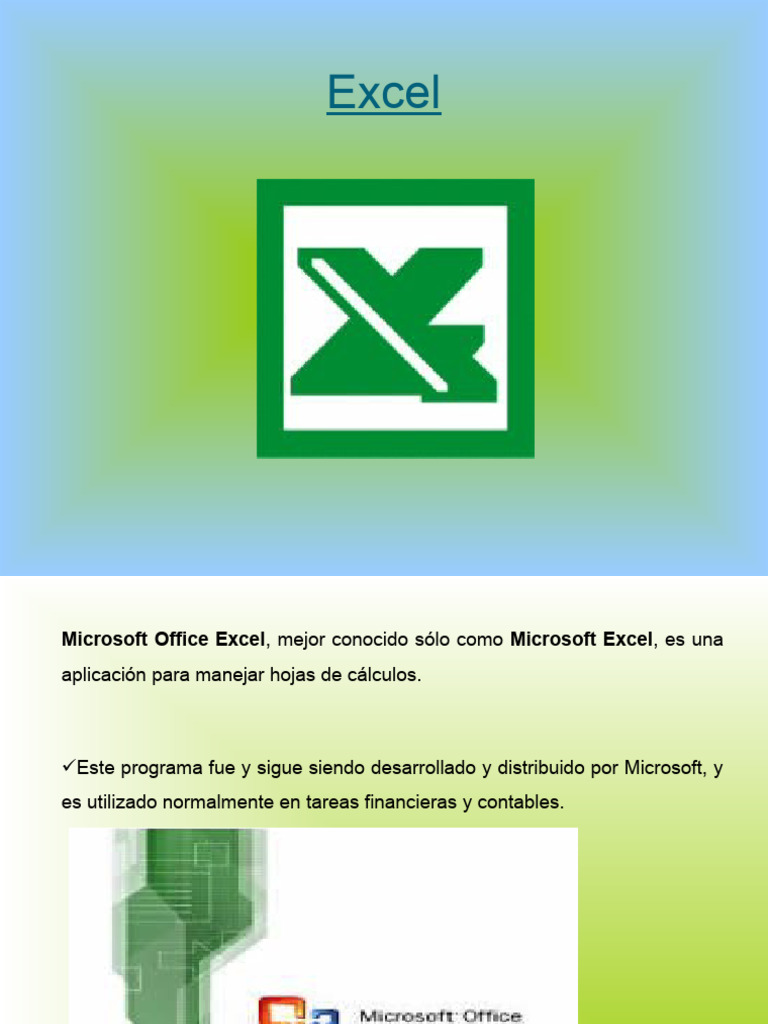 Introducción a Microsoft Excel y Funciones | PDF | Microsoft Excel ...