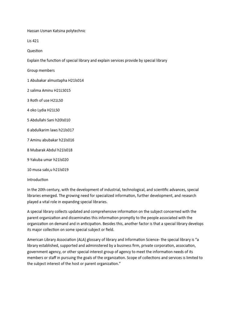 National library | PDF | Libraries | Librarian