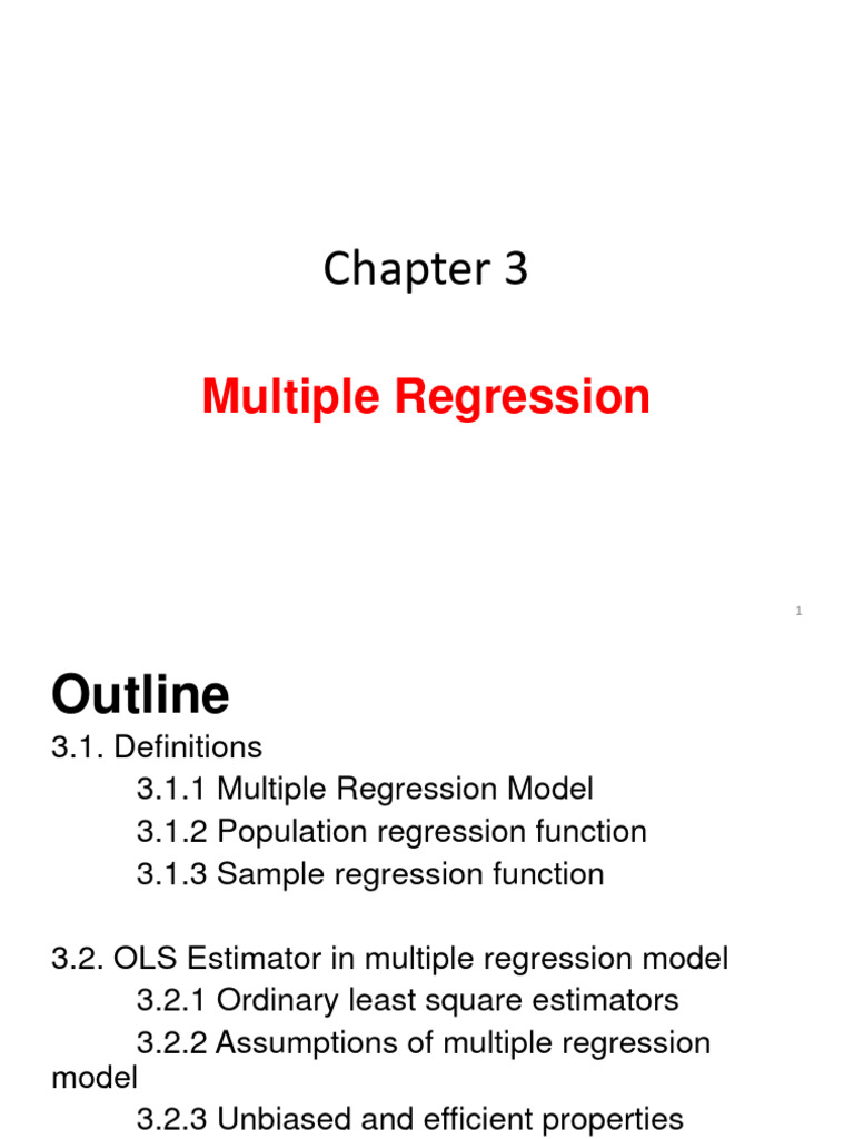 Understanding Multiple Regression Analysis | PDF | Coefficient Of Determination | Errors And ...
