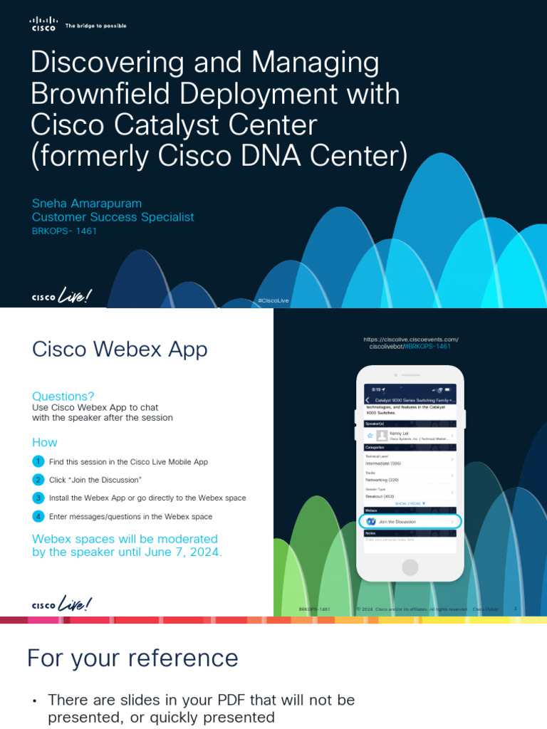 Discovering and Managing Brownfield Deployment with Cisco Catalyst ...