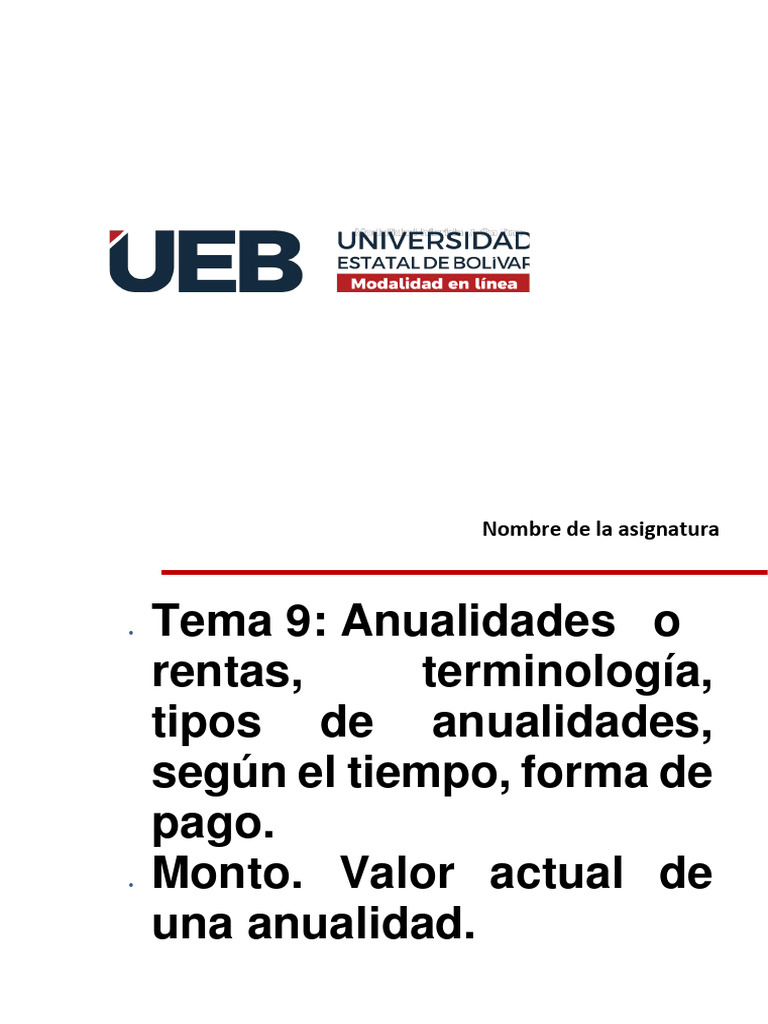 lectura semana 9 | PDF | Interés | Dinero