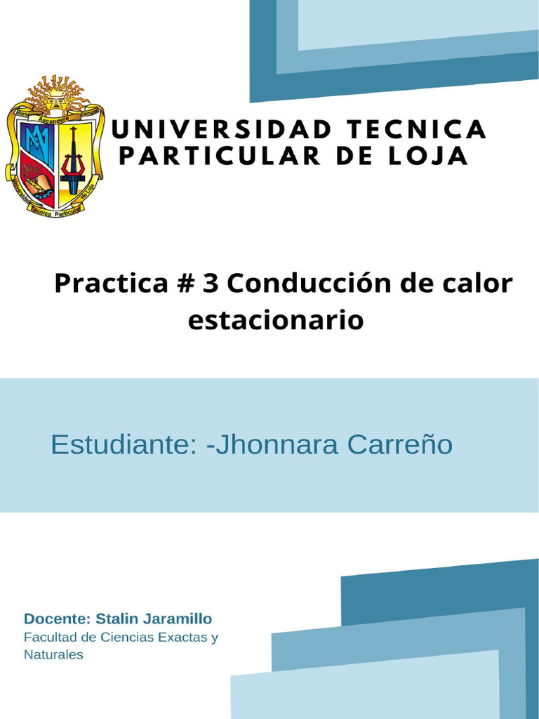 Conducción de calor estacionario informe de practica casera | Descargar gratis PDF | Conduccion ...
