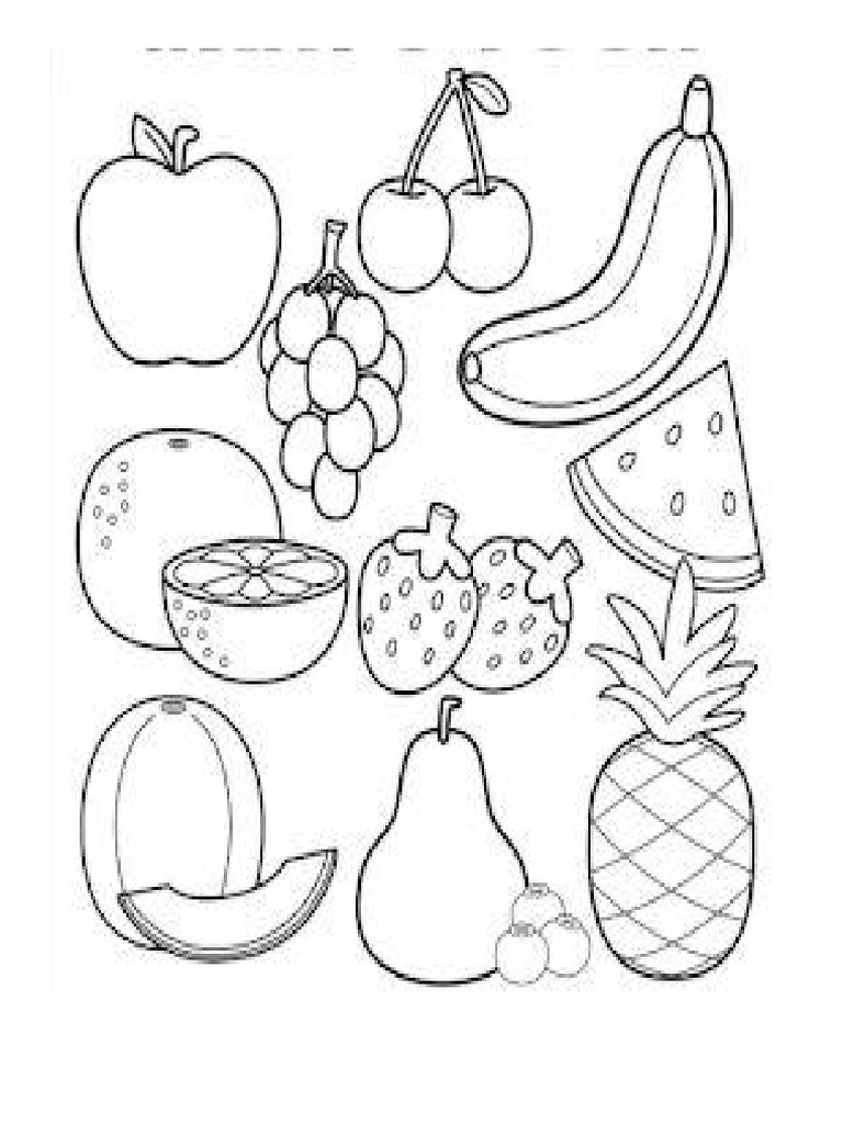 Frutas para Recortar | PDF