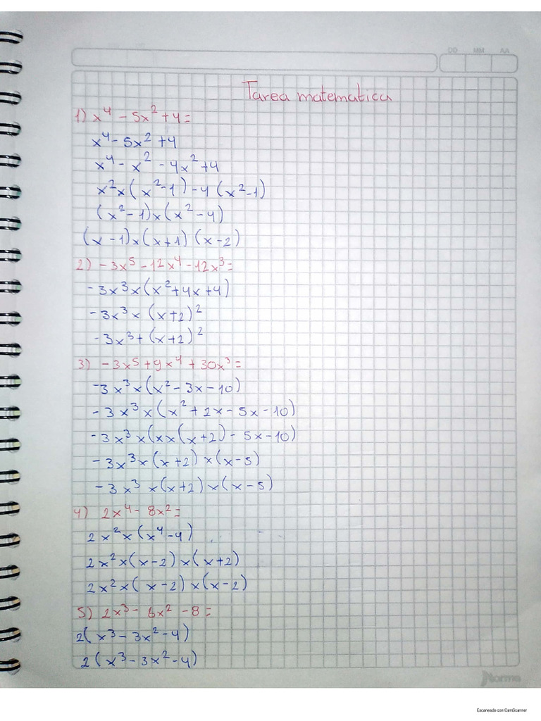 Matematica Tarea Plataforma | PDF