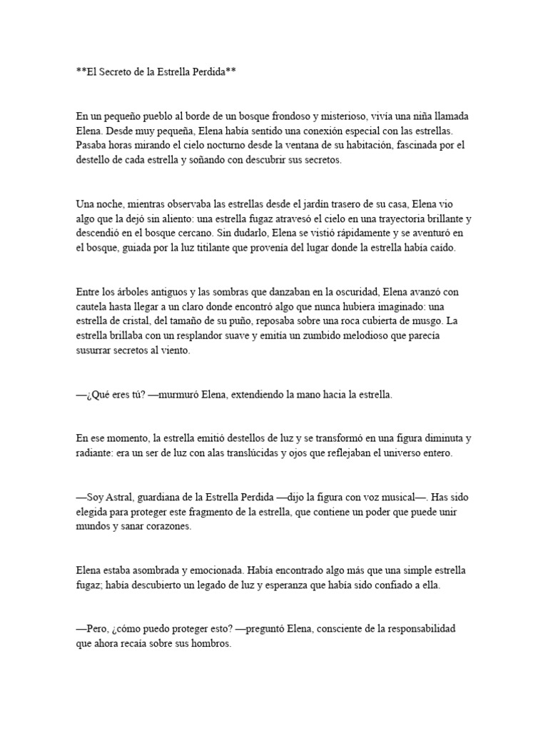 Cuento 2 | PDF | Estrellas | Cielo