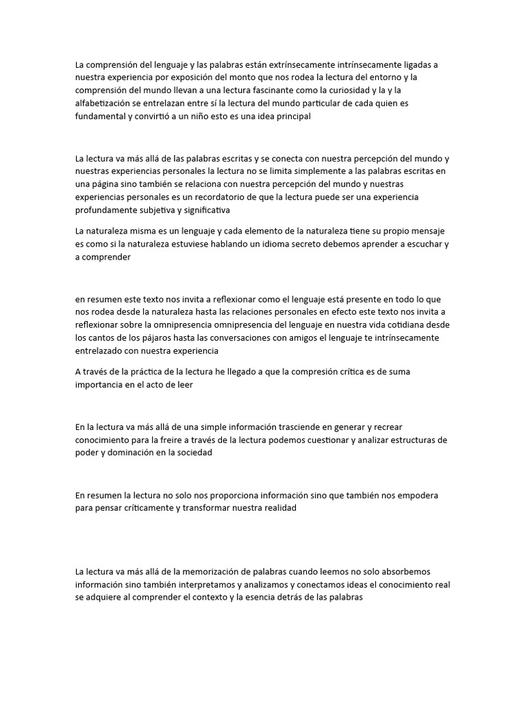 La comprensión del lenguaje y las palabras están extrínsecamente ...